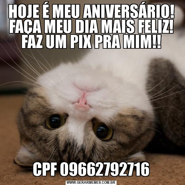 Hoje É Meu AniversÁrio FaÇa Meu Dia Mais Feliz Faz Um Pix Pra Mim